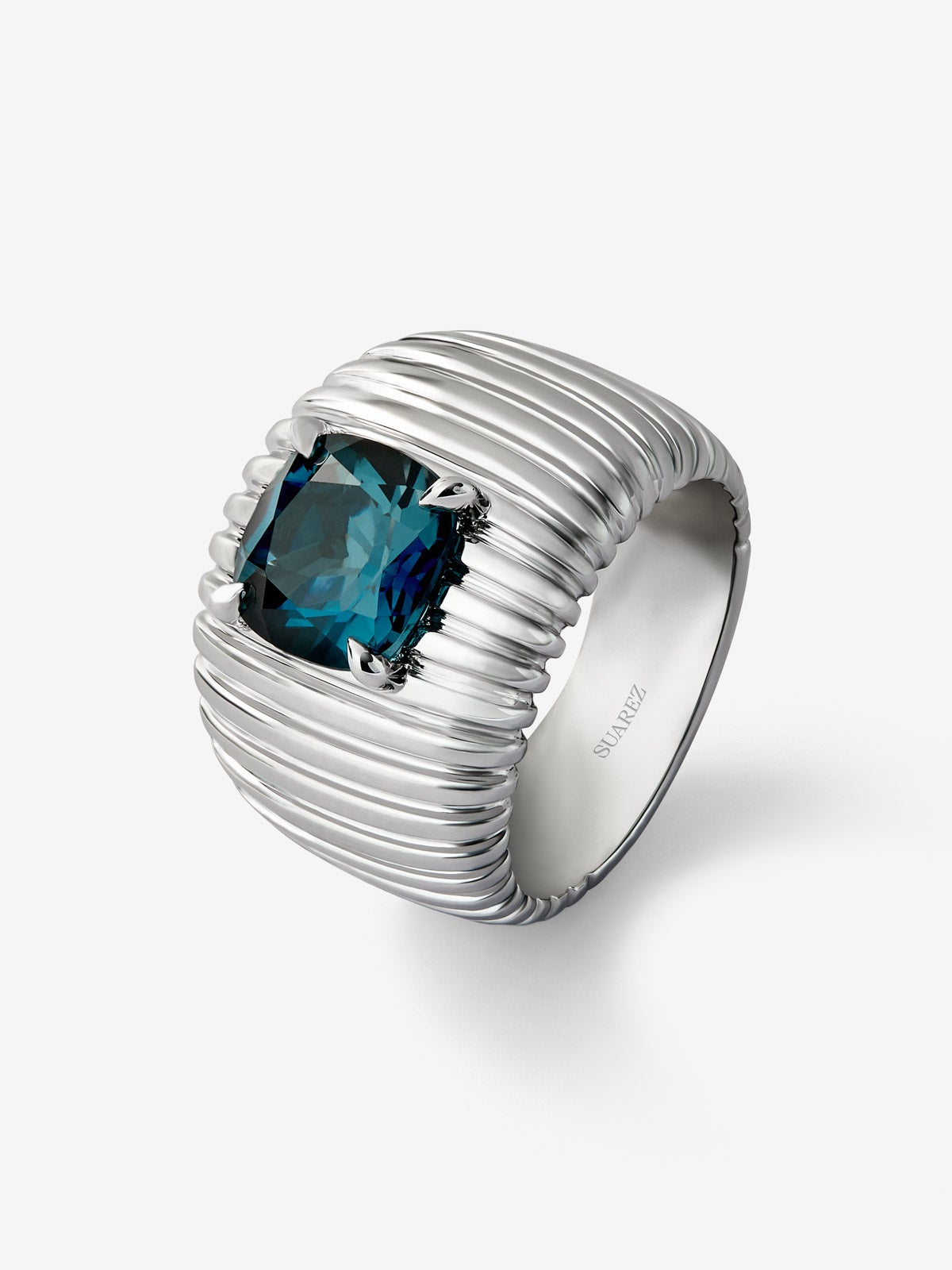 925 sterling silver ring with London blue topaz | Luxury jewelry ...